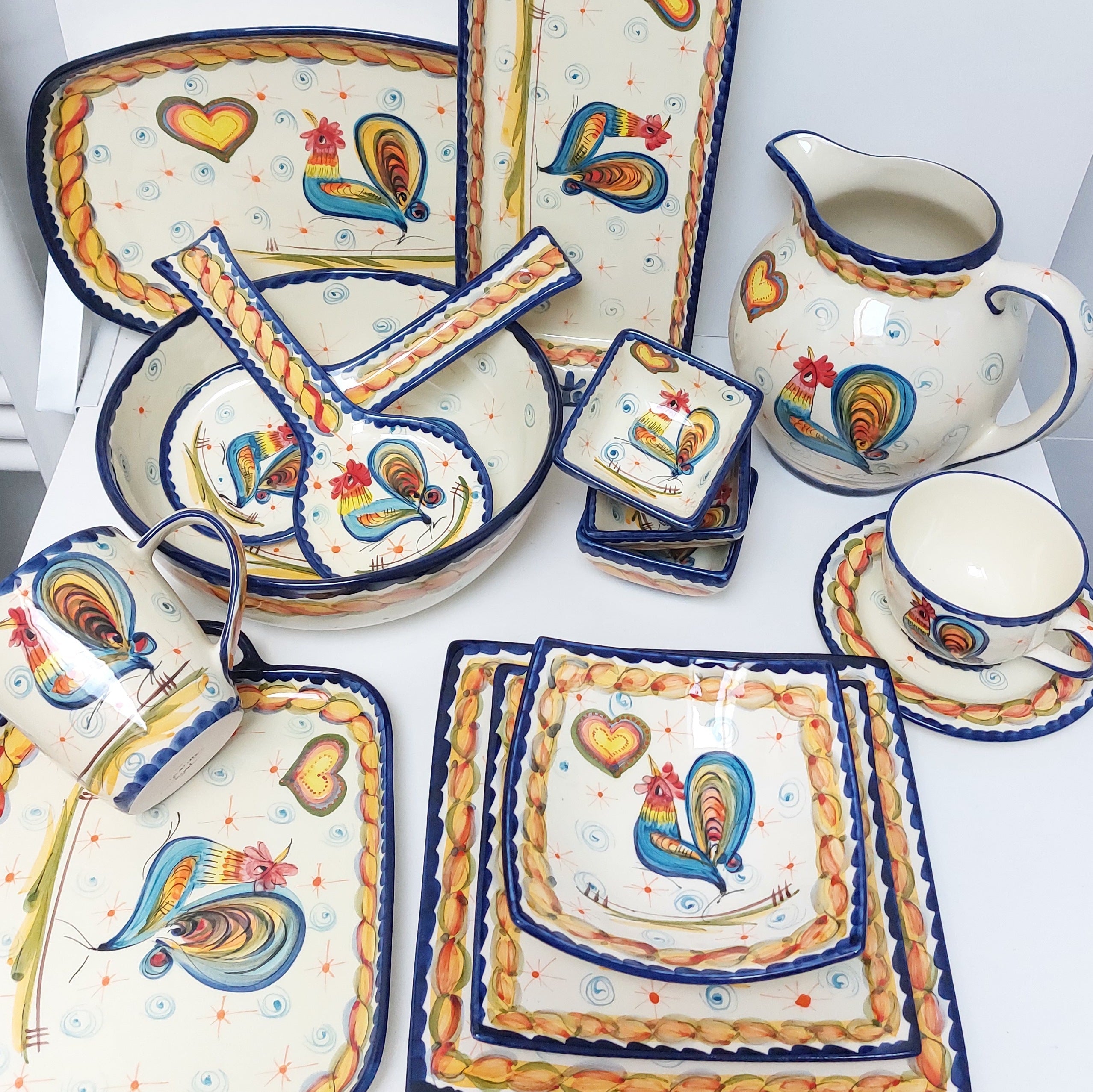 Portuguese Regional Ceramics Hand Painted with Typical Decorations ...